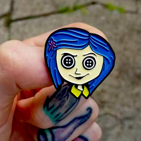 Jewelry | Coraline Pin For Clothing Button Eyes Brooch | Poshmark